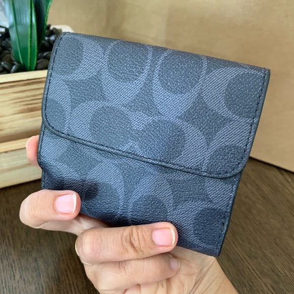 Coach | Bags | Coach Small Wallet In Denim Signature | Poshmark